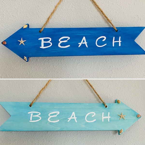 Beach Arrow Sign - Etsy