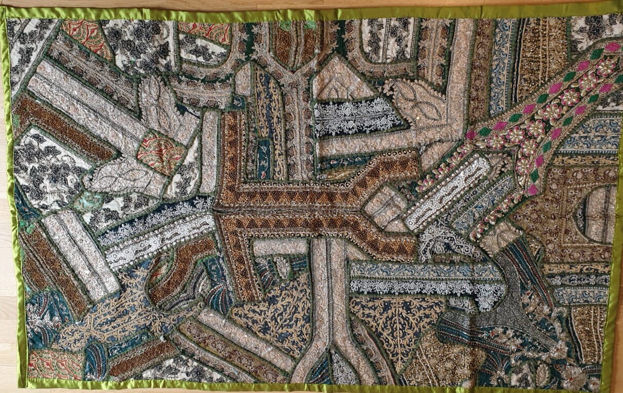 Indian,hand Embroidered Tapestry/ Wall Hanging - Etsy