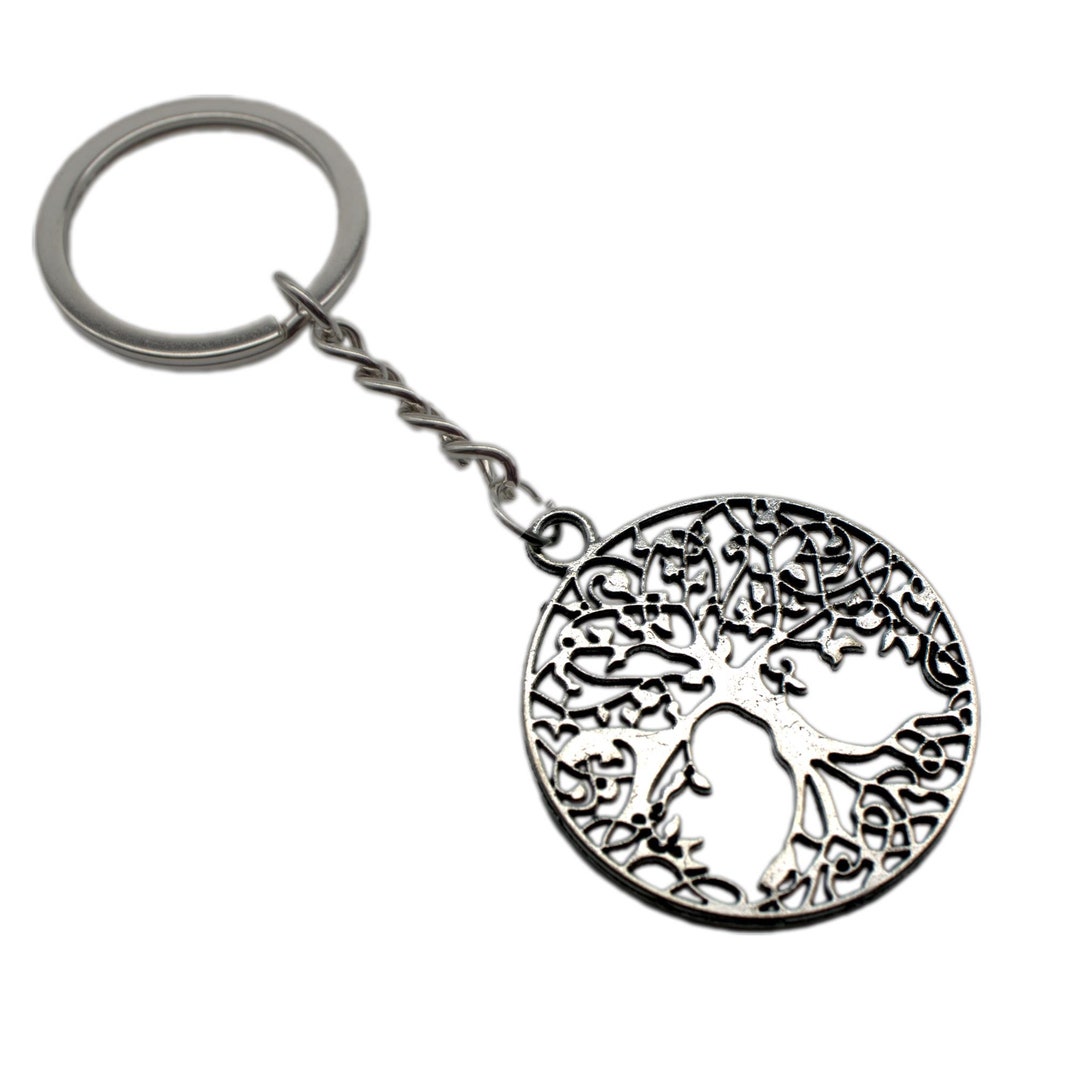 Tree of Life Keychain Tree of Life Made of Metal Pocket Pendant - Etsy