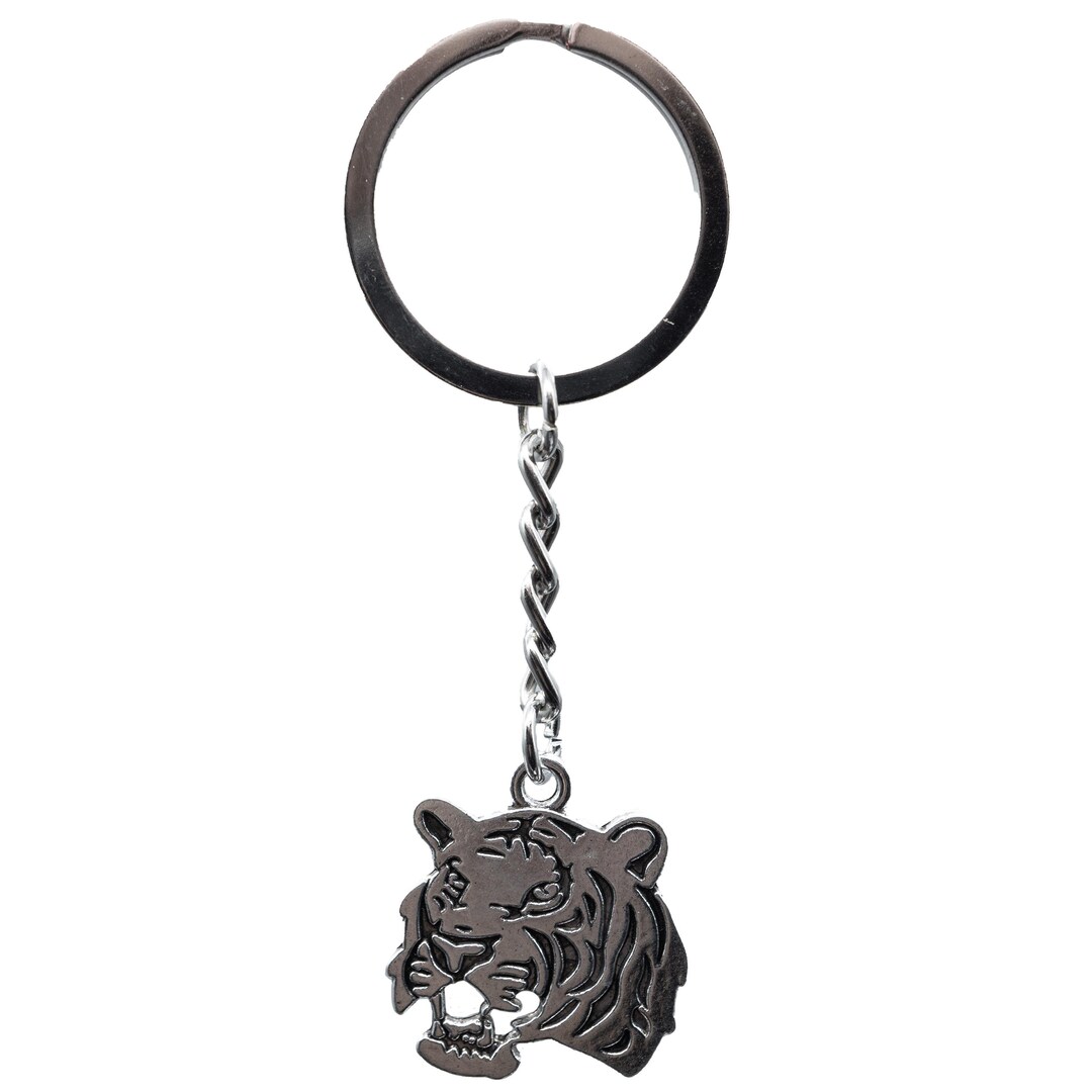 Tiger Keychain King Tiger Tiger Head Made of Metal Bagchain - Etsy