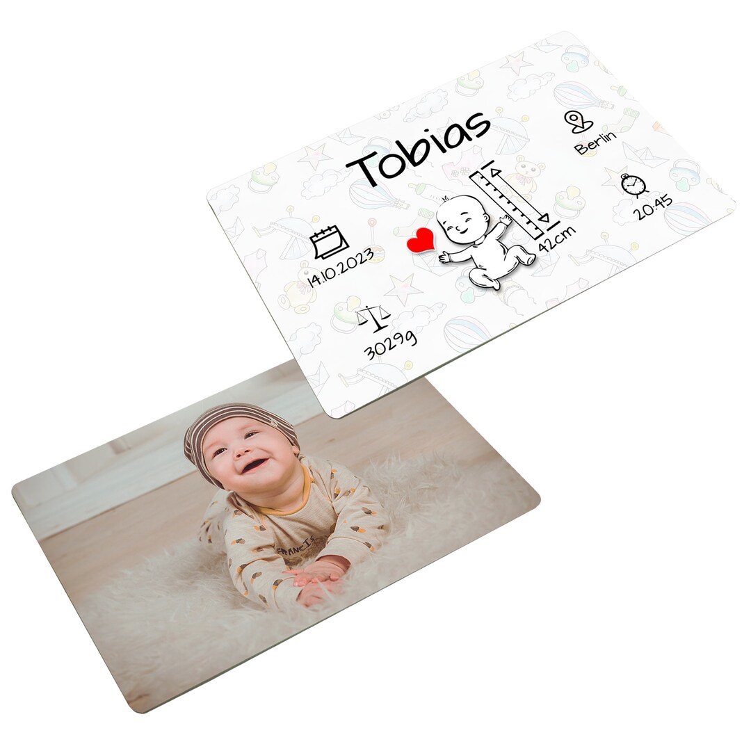 The Baby Pass PVC Photo Card in Credit Card Format - Etsy