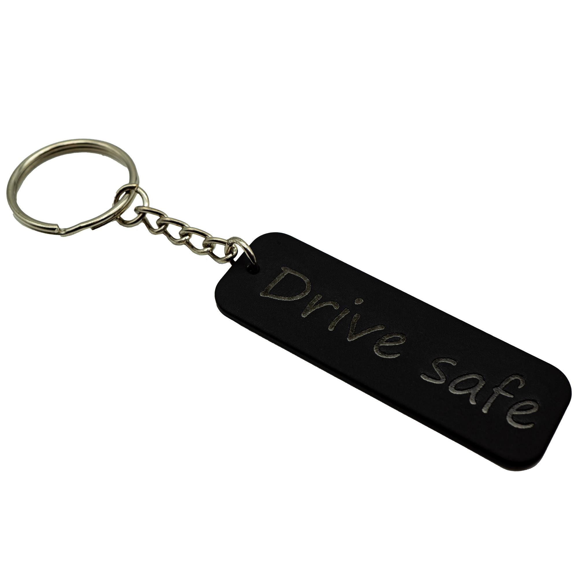 Drive Safe Metal Colored Keychain Gift Car - Etsy