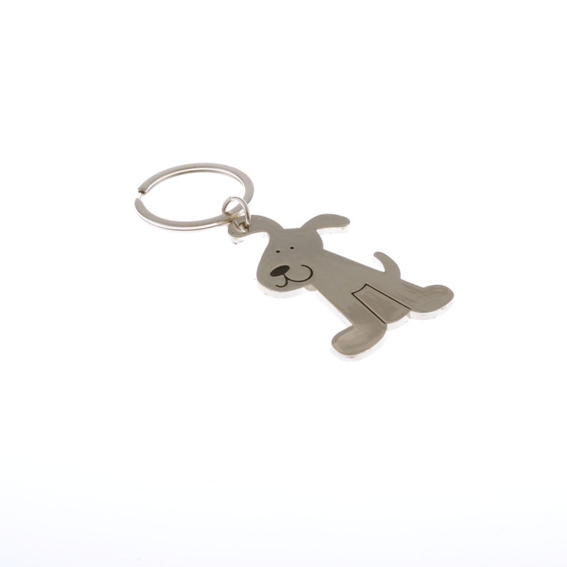 Dog Keychain Made of Metal Bag Tag - Etsy
