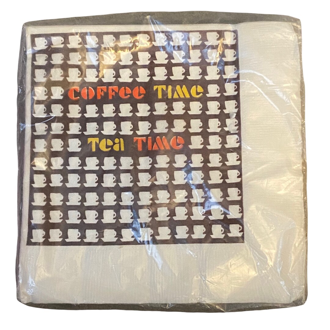 Graceline Luncheon Paper Napkins “coffee Time Tea Time” Vintage 30 - 13 ...