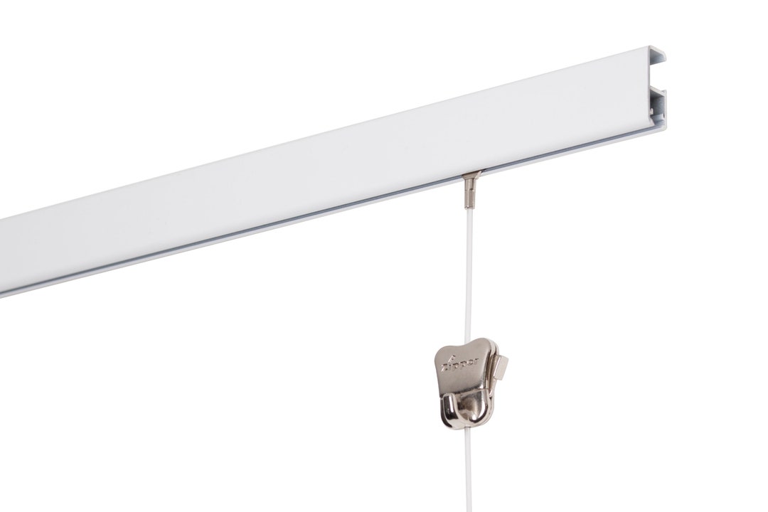 STAS Cliprail Pro - Art Hanging Gallery System - White 59" - Complete ...