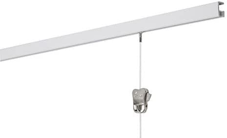 STAS Minirail - Picture Hanging System - White 59" - Complete Kit, Incl ...