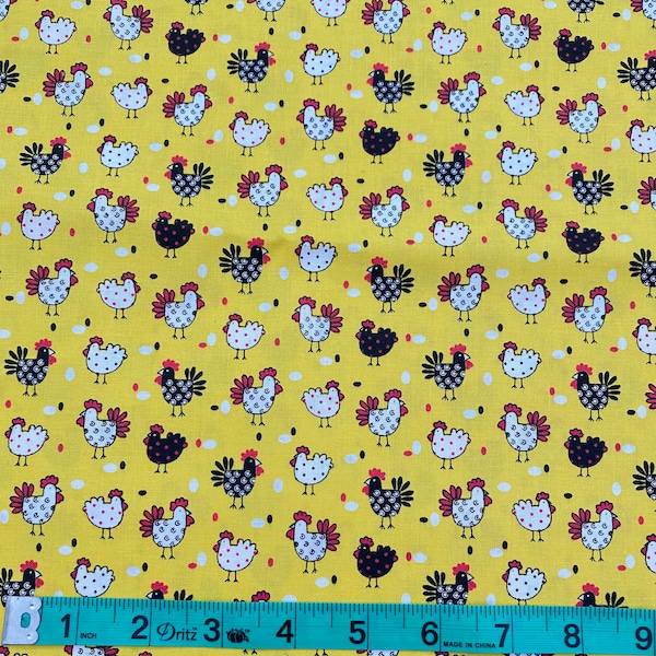 Rooster Fabric - Etsy