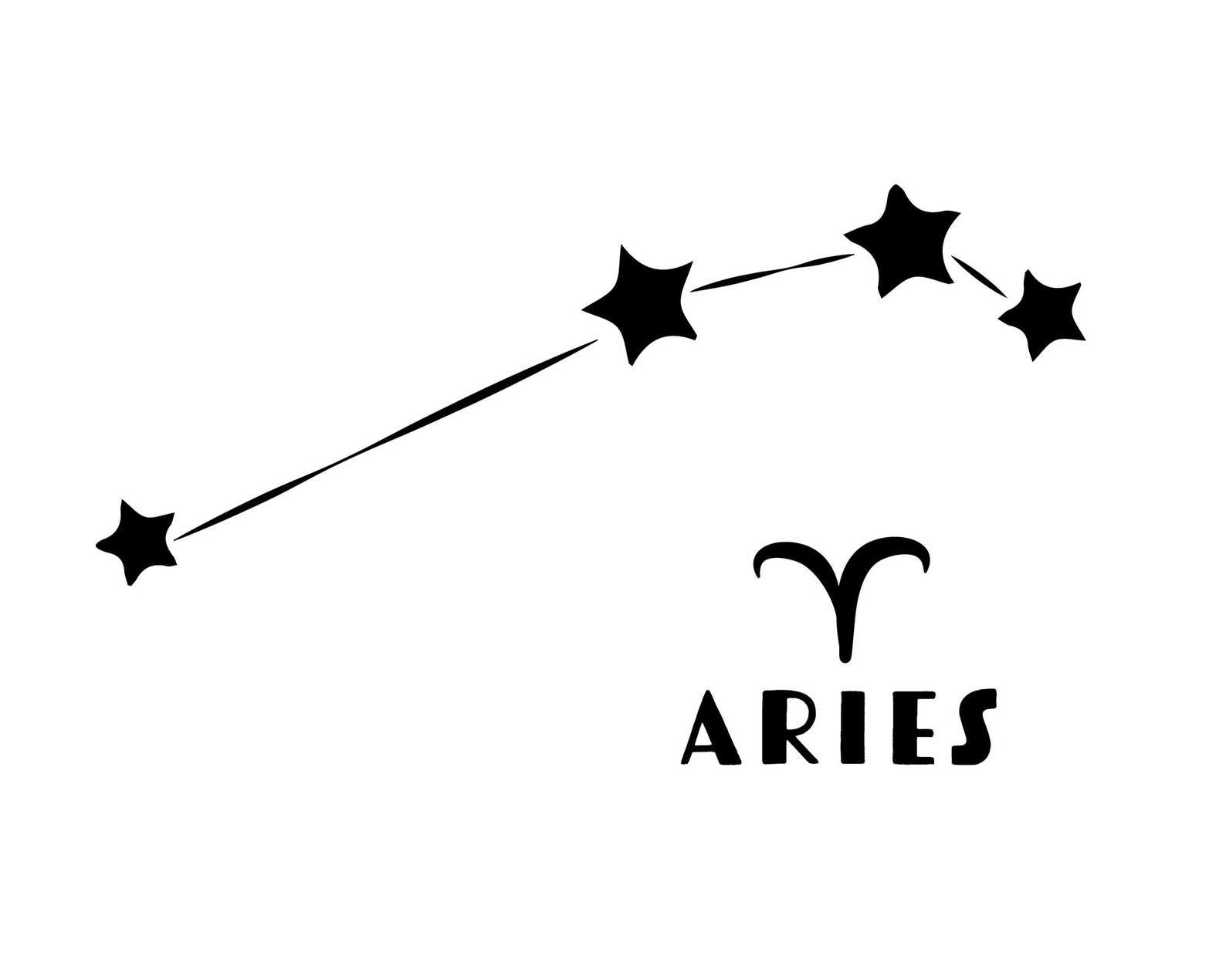 Aries Constellation, Aries Round Badge SVG PNG Horoscope, Astrologie ...