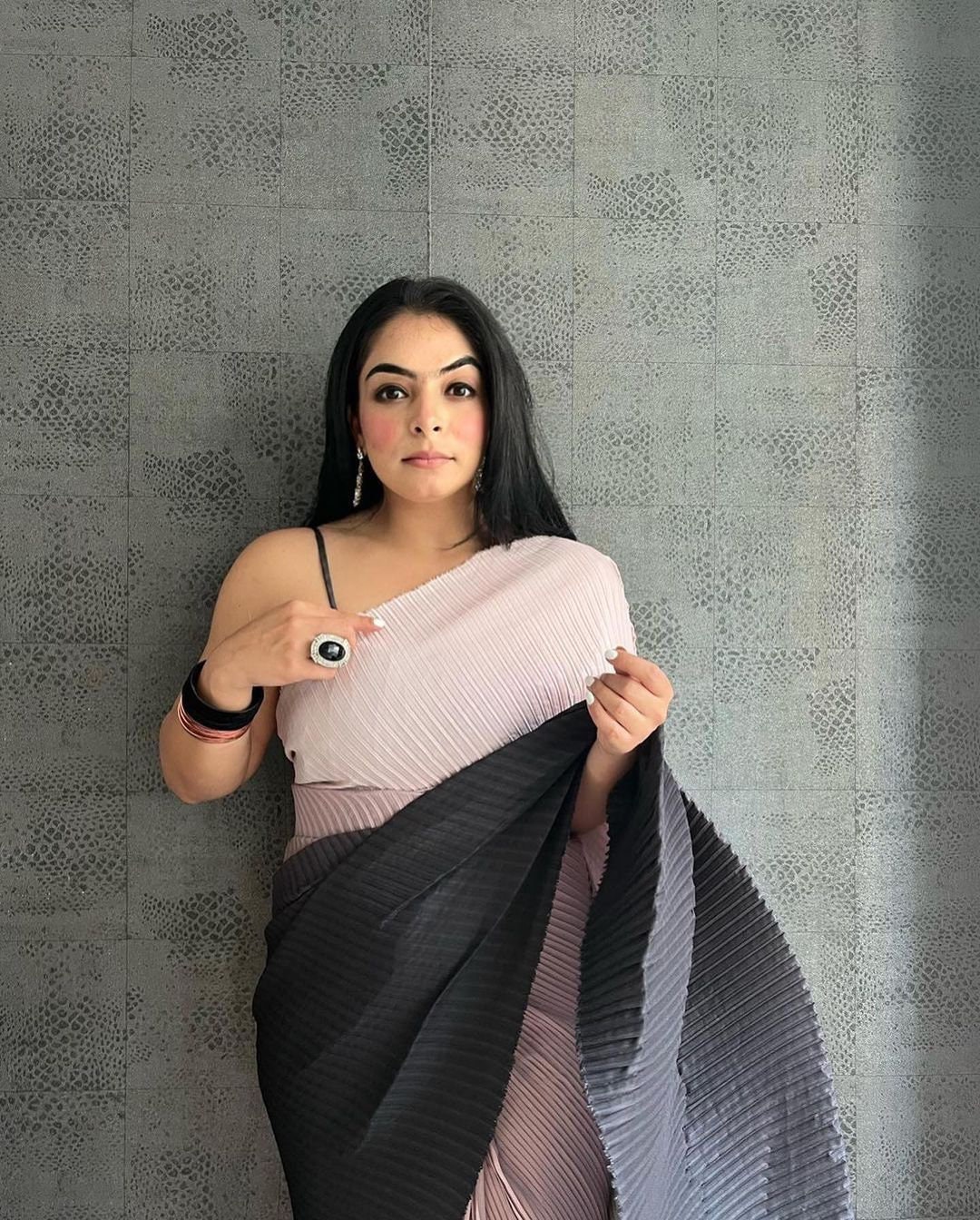 Beautiful Colour Looking Some One for This Pleated Designer - Etsy