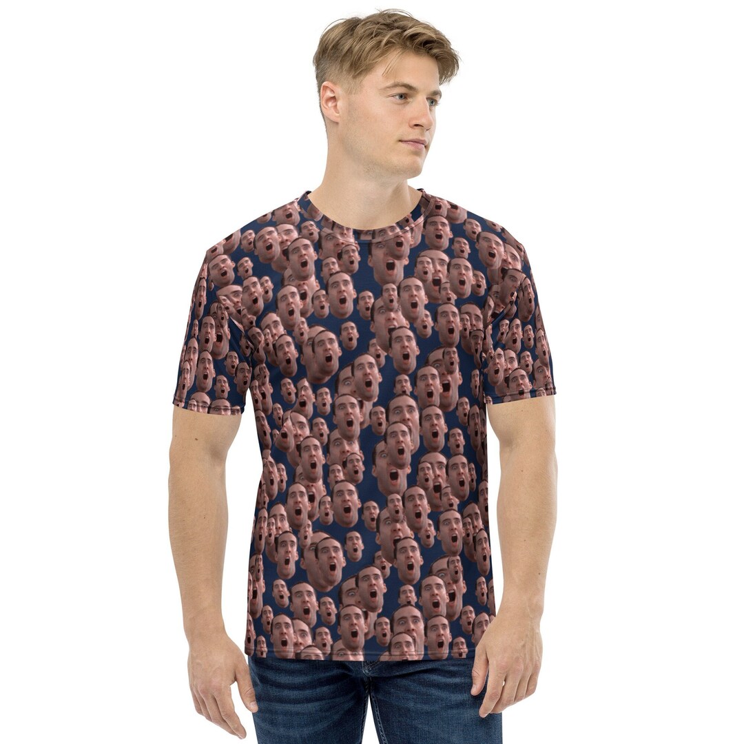 FACE OFF Nicolas Cage All Over Print T-shirt - Etsy