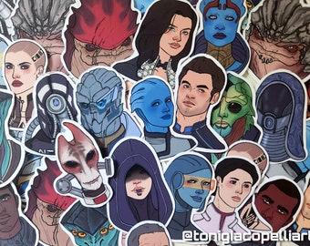 Mass Effect Stickers - Etsy