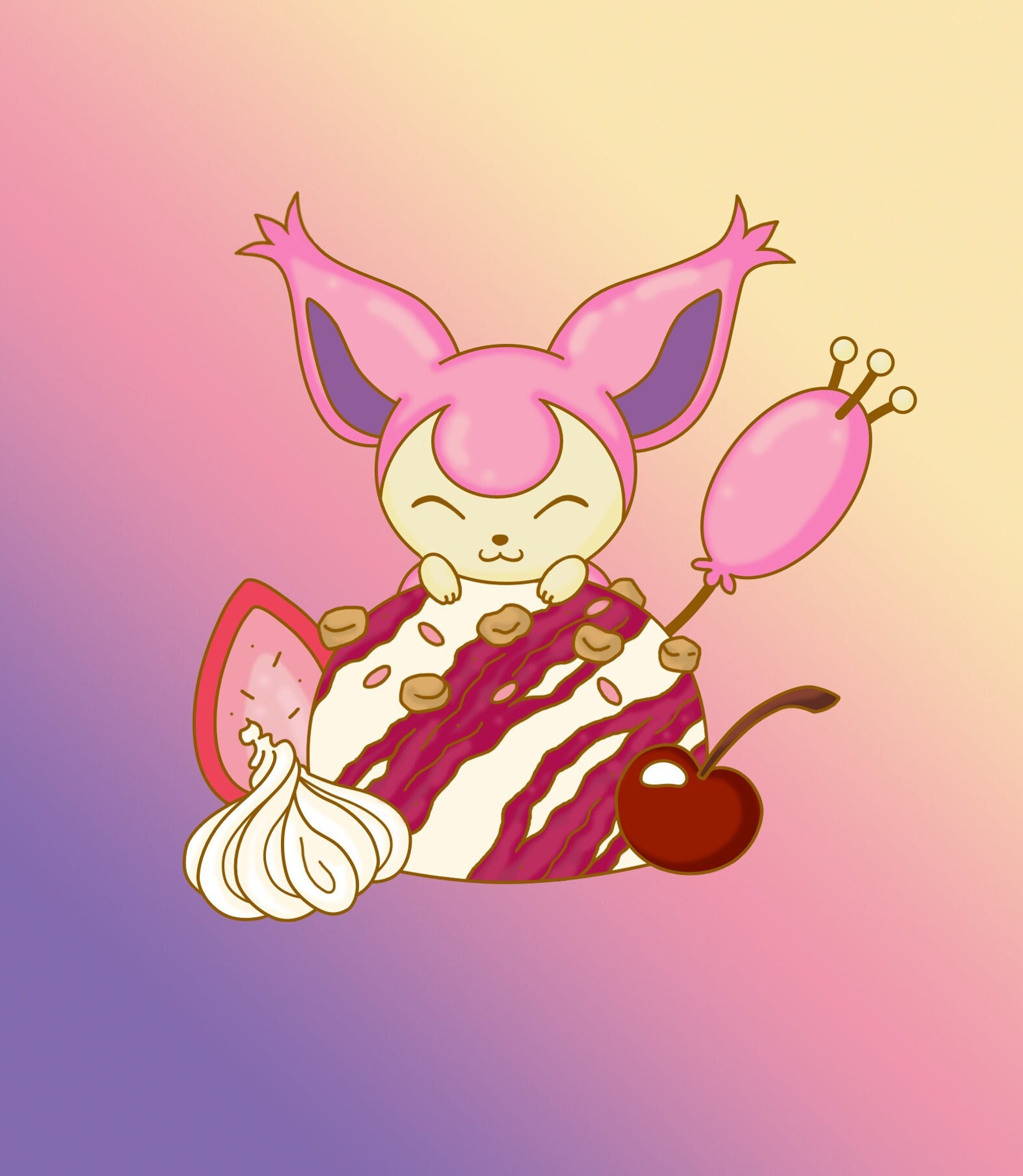 Pokemon Sweeties Skitty Bonbon Pin - Etsy