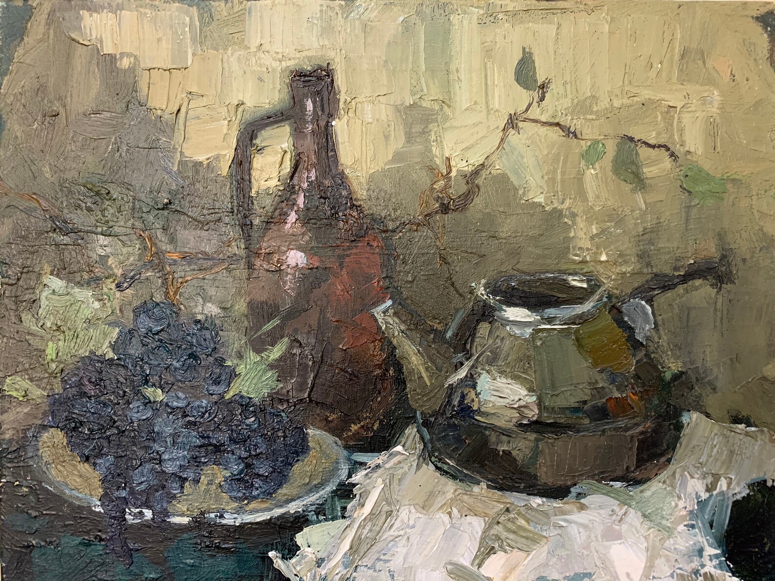 Kitchen art rustic still life oil painting gift memory of | Etsy