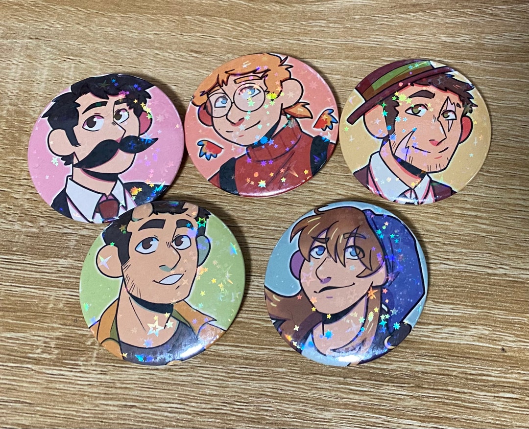 Boatem Gang Holographic Buttons - Etsy Australia