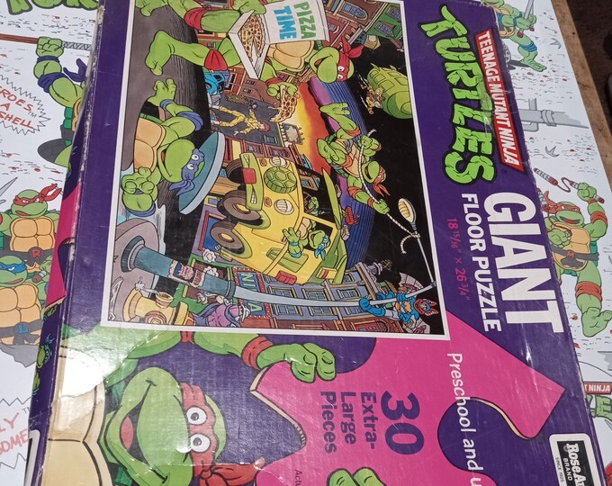 TMNT Giant 30 Piece Floor Puzzle. 1989. - Etsy