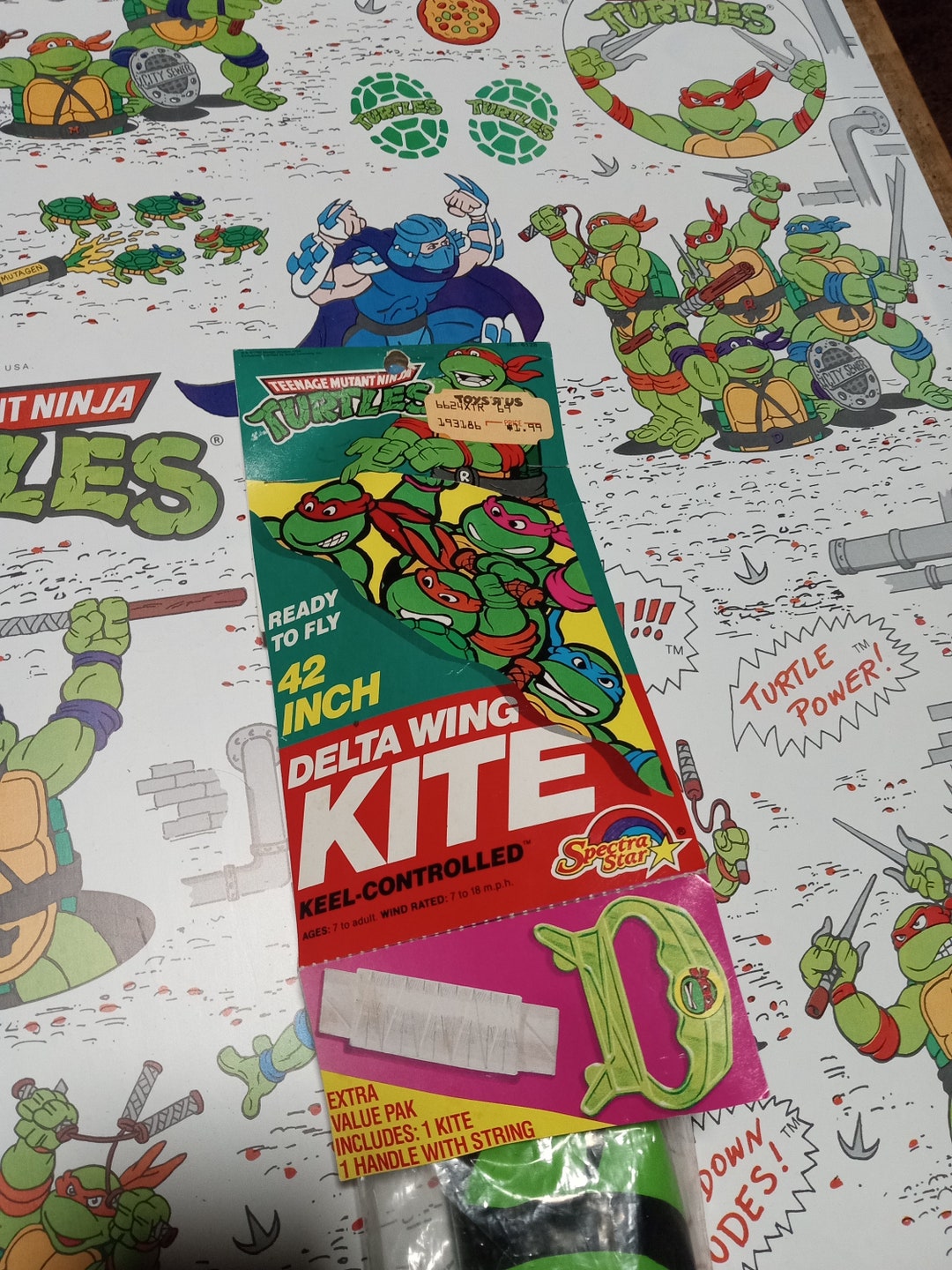 TMNT 1990 Spectra Star Delta Wing Kite - Etsy