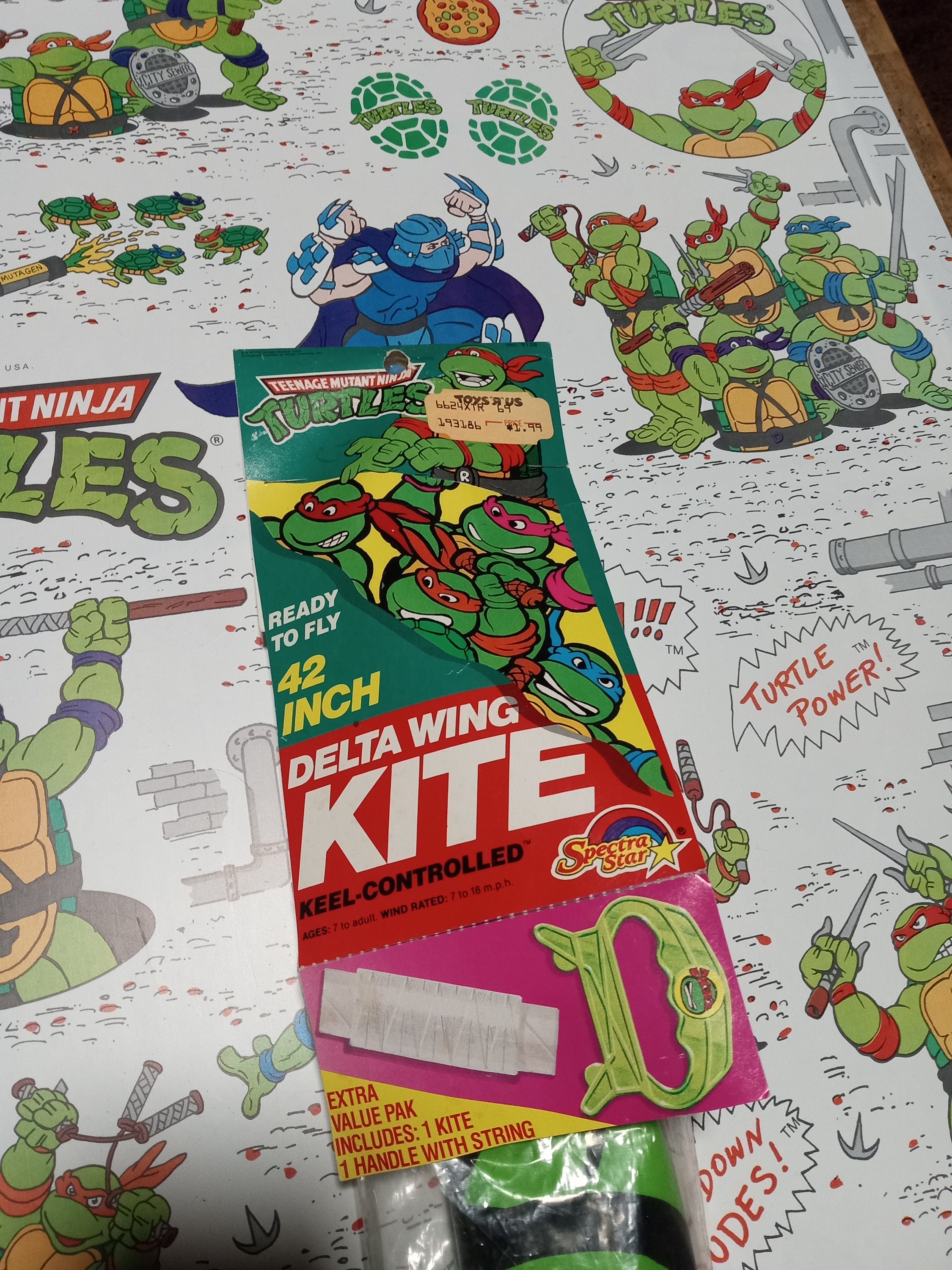 TMNT 1990 Spectra Star Delta Wing Kite - Etsy