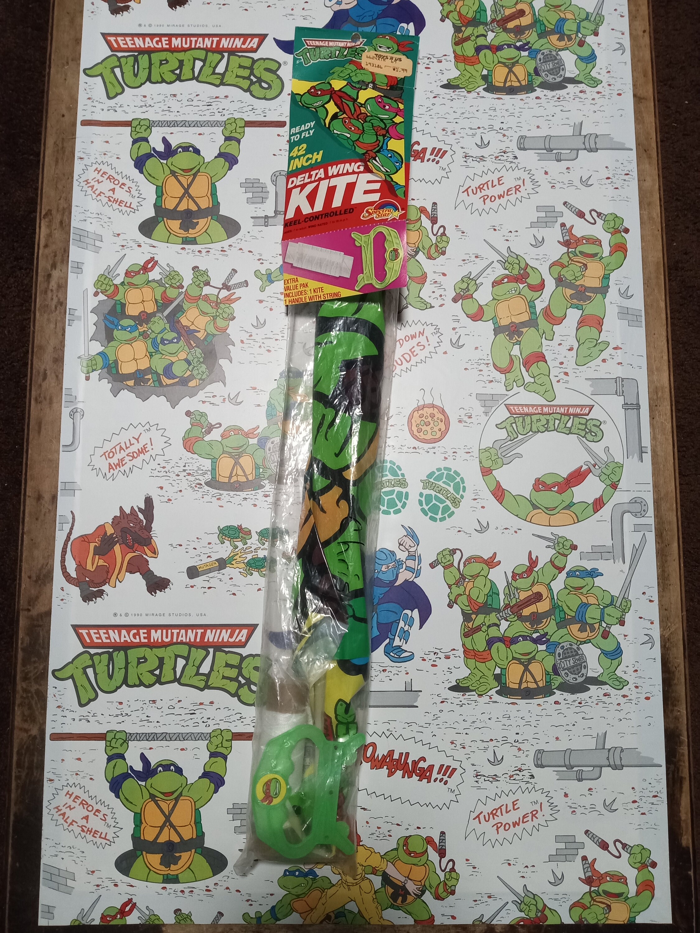 TMNT 1990 Spectra Star Delta Wing Kite - Etsy