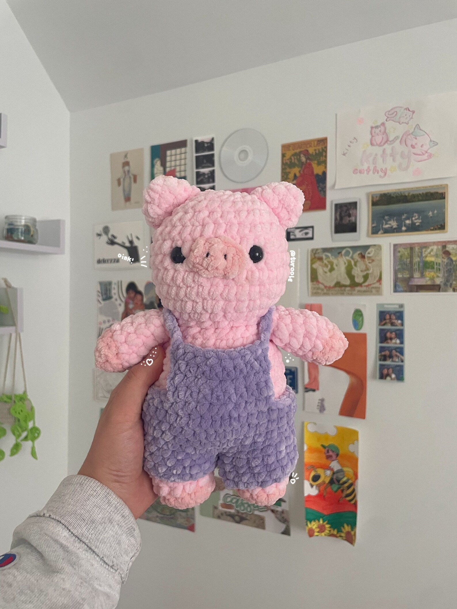 Milo the Pig Crochet Pattern PDF, Crochet Pig in Overalls, Amigurumi ...