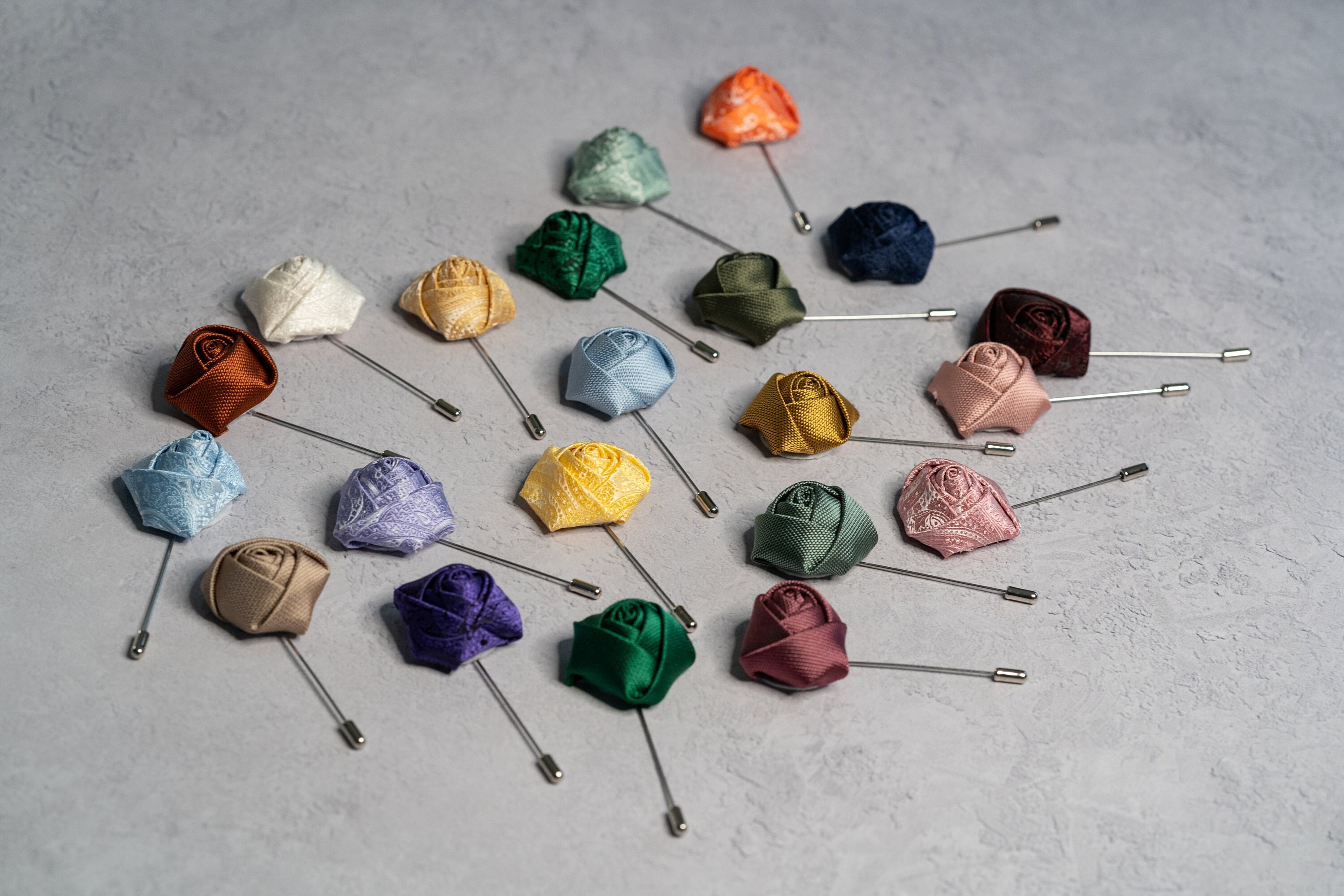 Floral Lapel Pin Rose Flower - Many Colours Available - Wedding ...