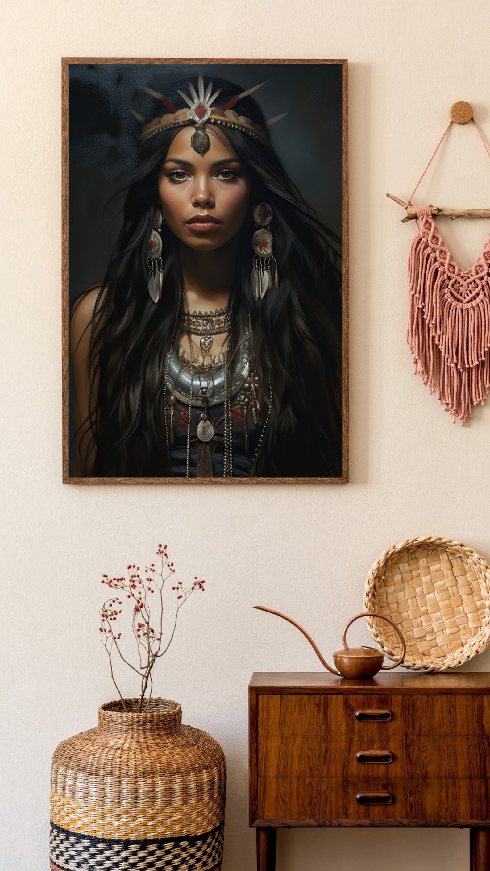 60 Beautiful American Indian Women, Digital Art Print, Girl Printable ...
