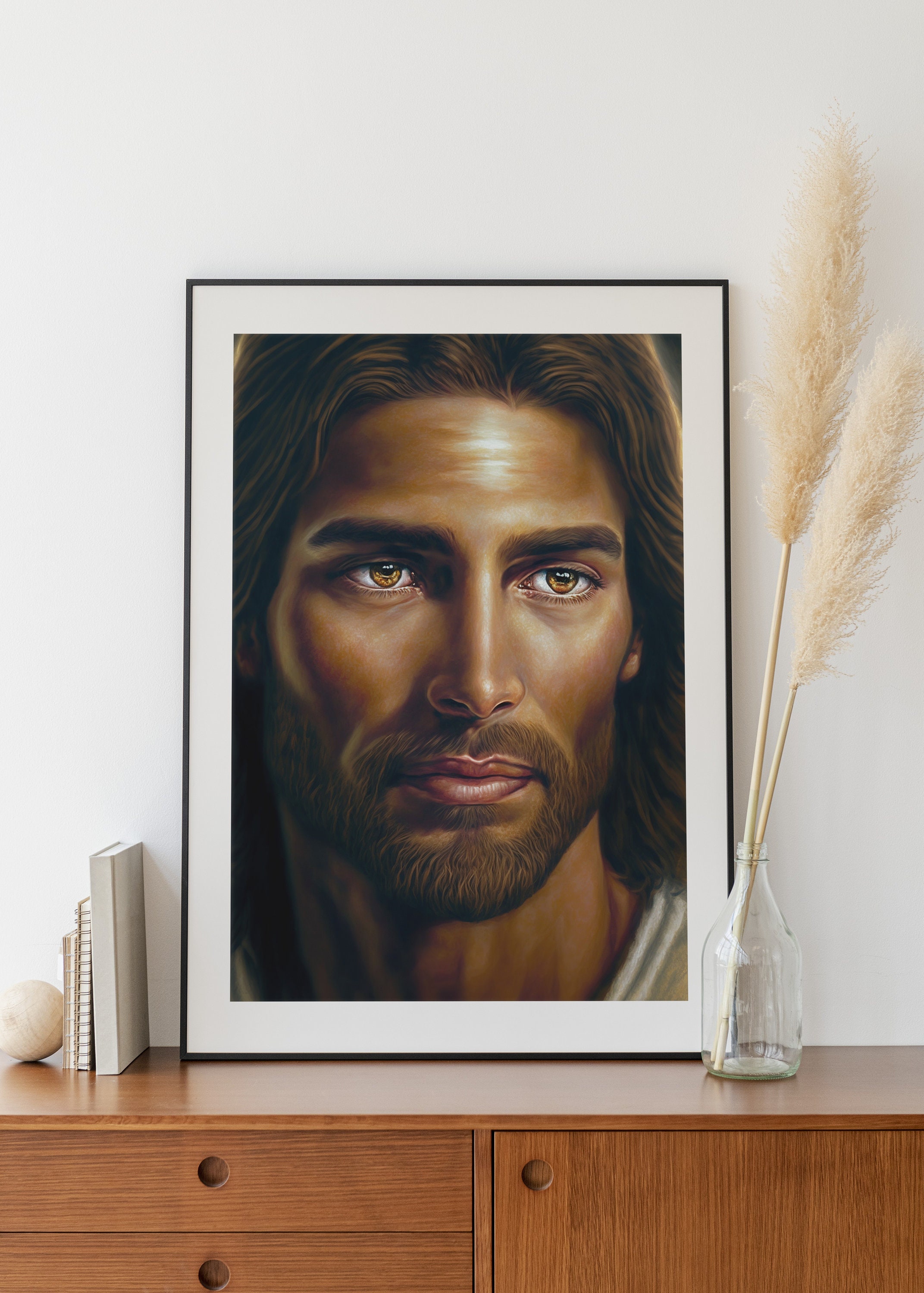 Portrait of Jesus Christ the Redeemer of the World, Religion Print ...