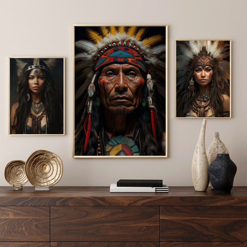 60 Beautiful American Indian Women, Digital Art Print, Girl Printable ...