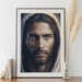 Modern Portrait of Jesus Christ in a White Robe, Religion Print ...