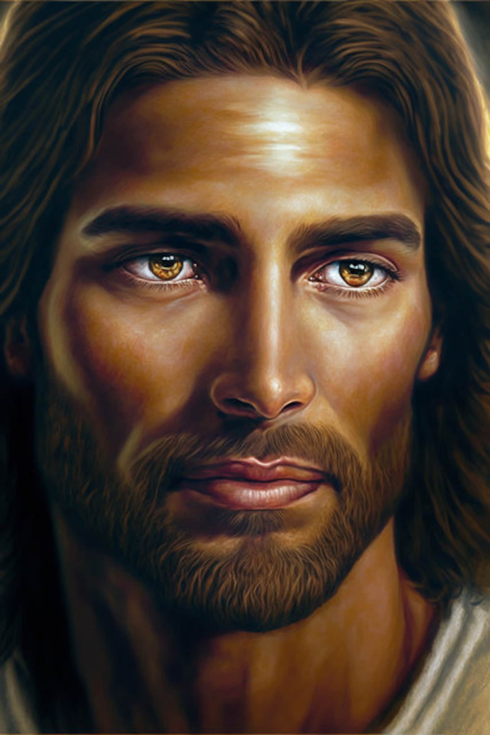 Portrait of Jesus Christ the Redeemer of the World, Religion Print ...