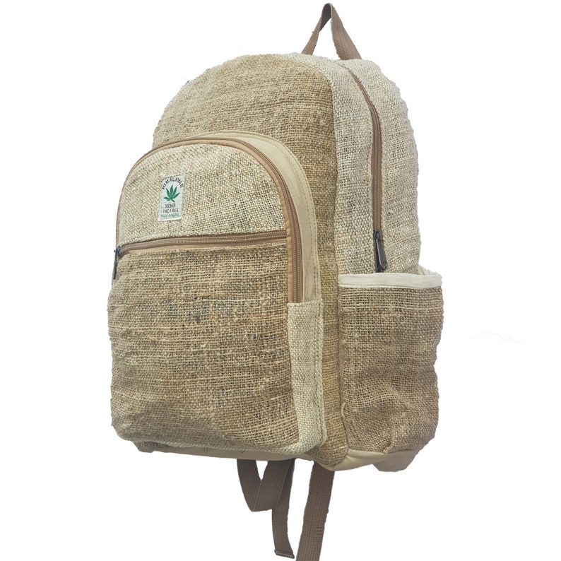 Schwere Brennnessel Holz Hanf Rucksack Tasche Eco-Friendly Hanf ...
