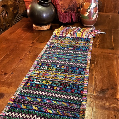 Colorful Handwoven Guatemalan Table Runner - Etsy