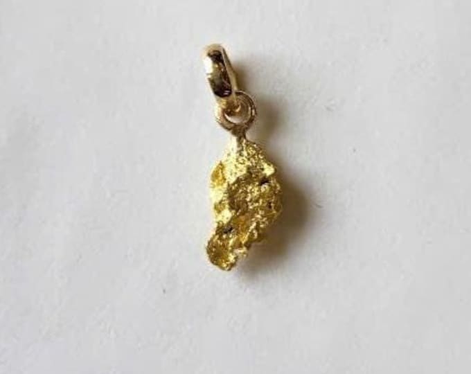 Natural Gold Nugget Pendant, Petite Nugget Pendant, Gold Nuggets, Real ...