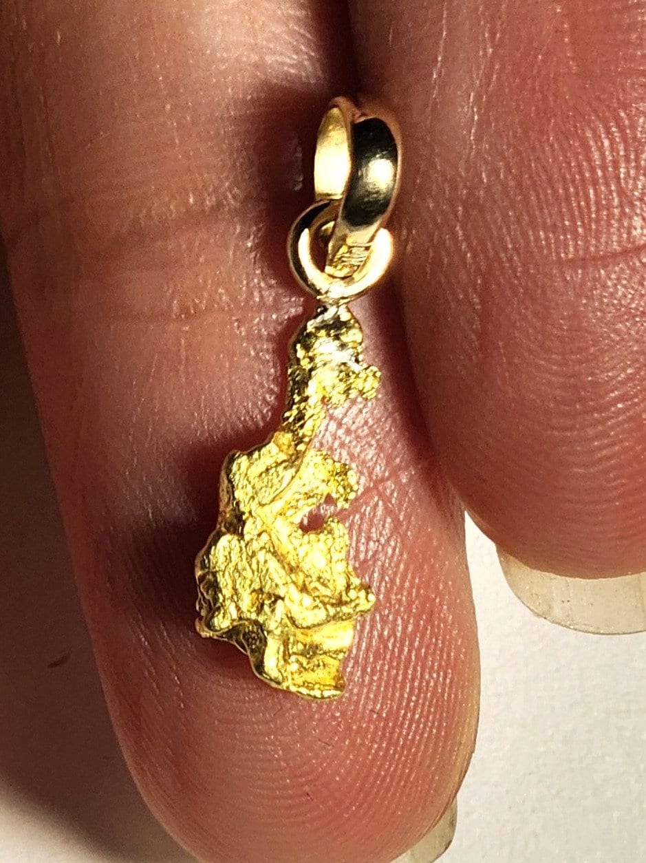 Natural Gold Nugget Pendant, Petite Nugget Pendant, Gold Nugget 03 ...