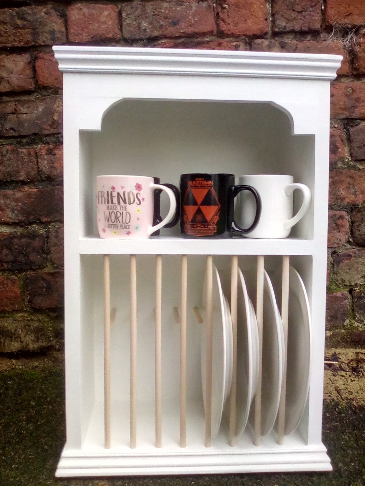 Plate Rack Wall Mounted Wooden Hand Made Will Take 8 - Etsy