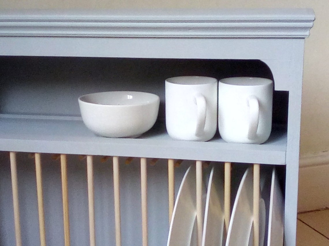 Plate Rack Wall Mounted Wooden Hand Made Will Fit 1 1 | Etsy