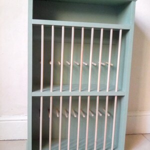 Plate Rack Wall Mounted or Counter Top Wooden Double Rack Will Fit 6 ...