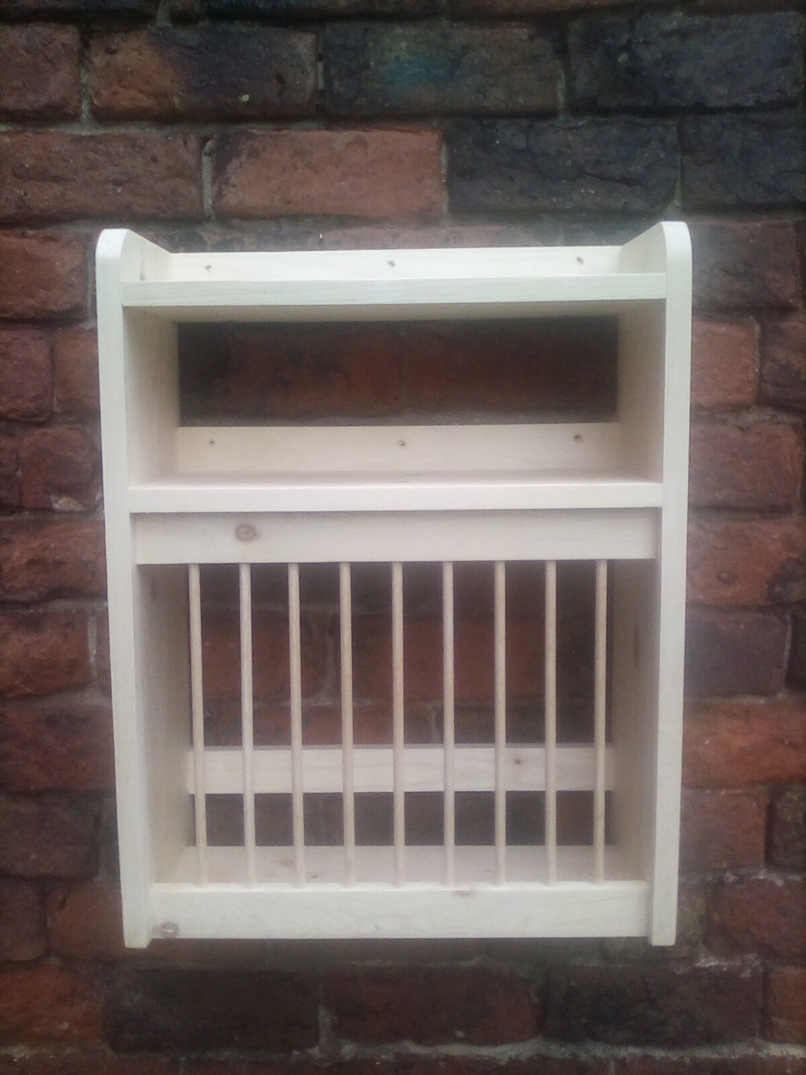 Plate Rack Wooden Wall Mounted or Counter Top Reclaimed Timber With ...