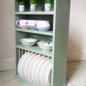 Plate Rack Wall Mounted or Counter Top 3 Shelf Will Take 6" -11" Plates ...