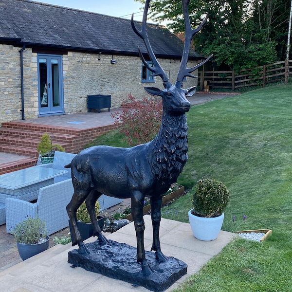 Life Size Deer Statue - Etsy