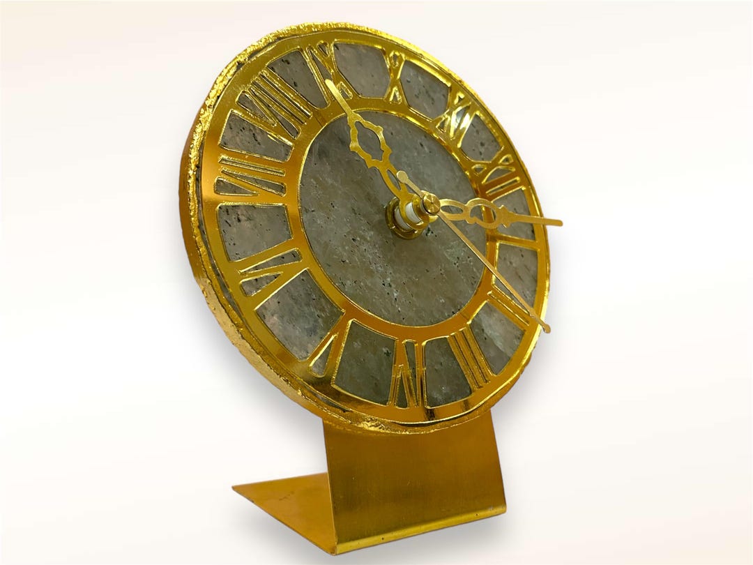 White Quartz Crystal Clock - Etsy