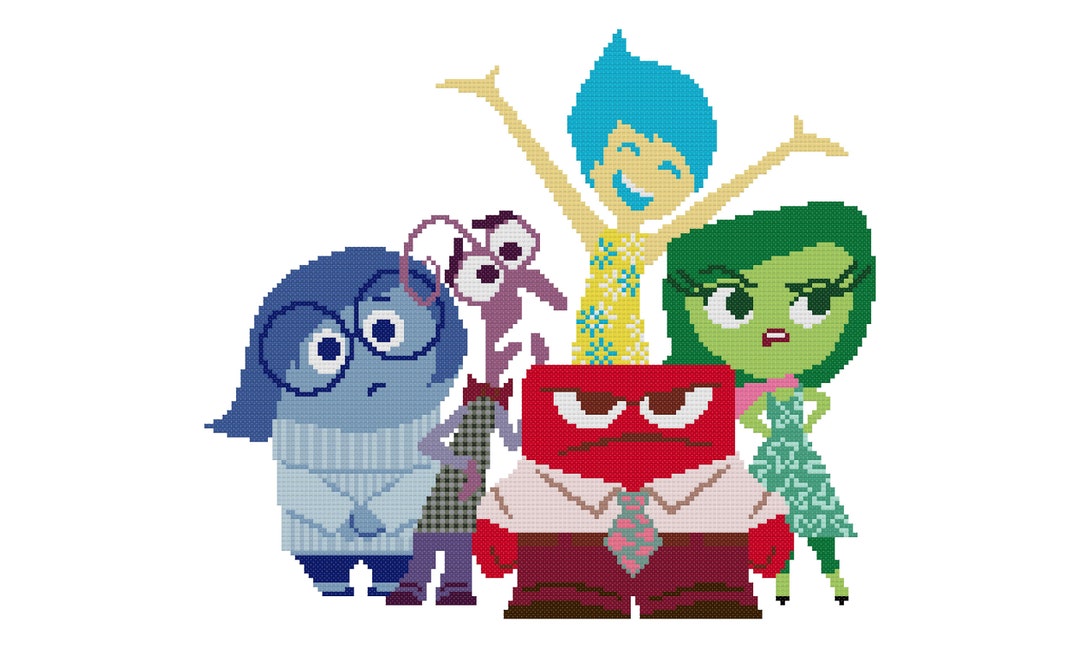 Inside Out PDF Cross Stitch Chart Immediate Digital Download - Etsy