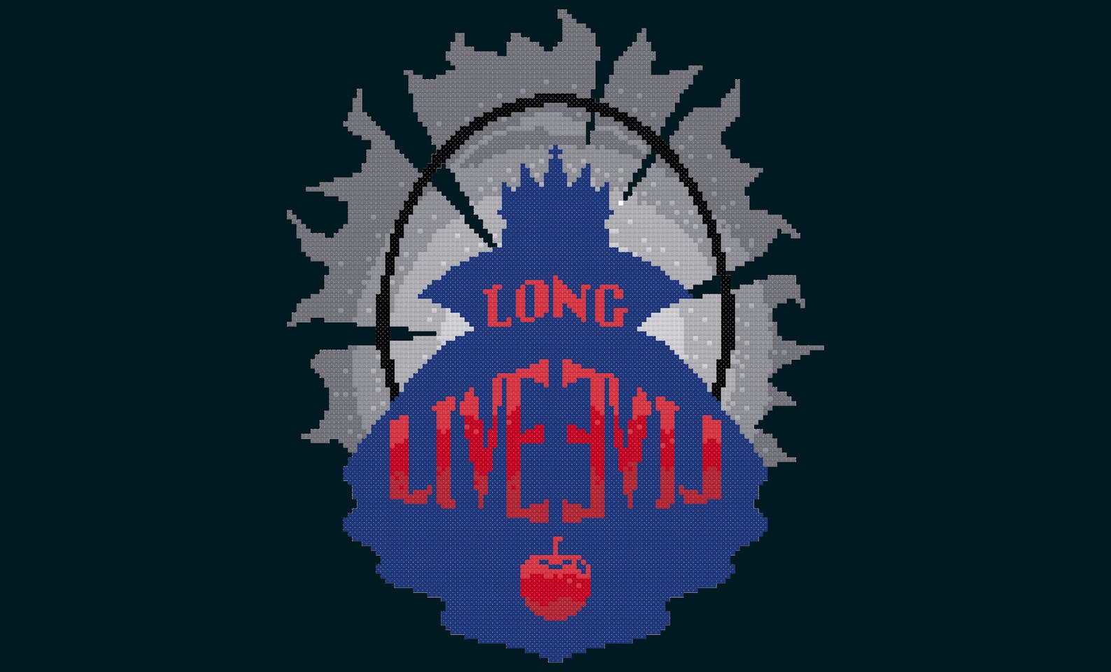 Long Live Evil PDF Cross Stitch Chart Set Immediate Digital Download - Etsy