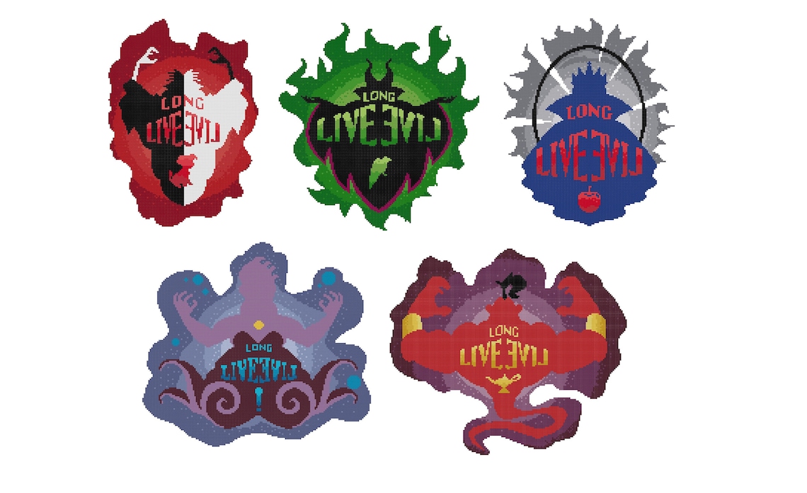 Long Live Evil PDF Cross Stitch Chart Set Immediate Digital Download - Etsy