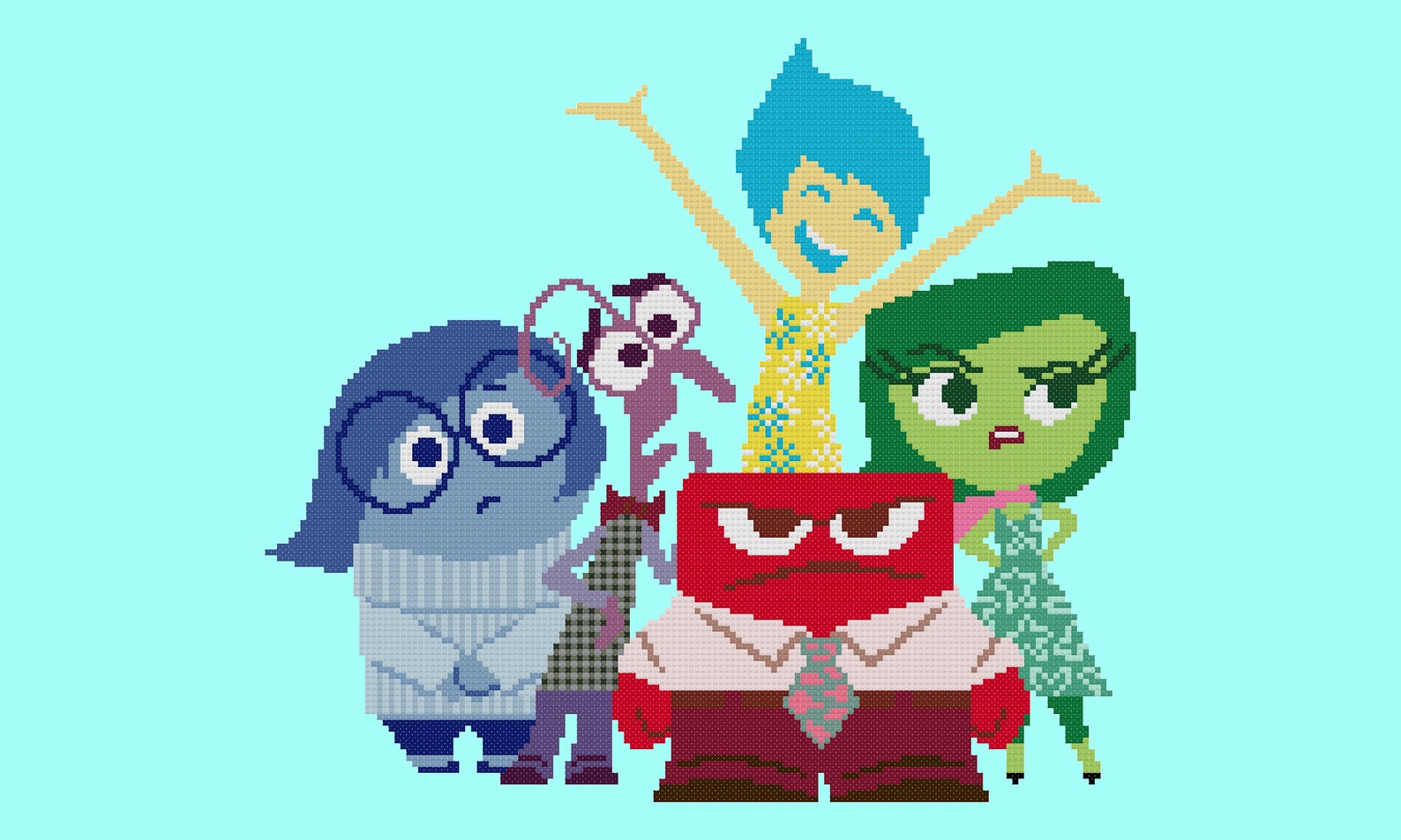 Inside Out PDF Cross Stitch Chart Immediate Digital Download - Etsy