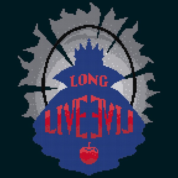 Long Live Evil Cross Stitch - Etsy