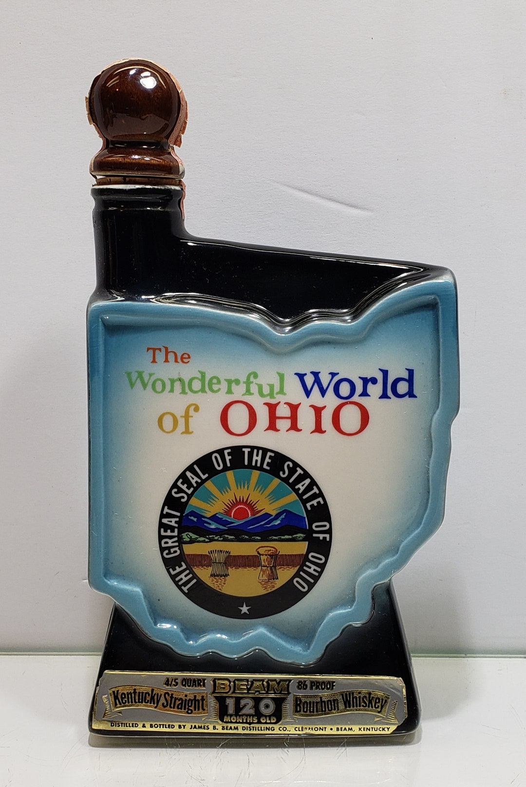 Jim Beam the Wonderful World of Ohio Bourbon Whiskey Decanter - Etsy