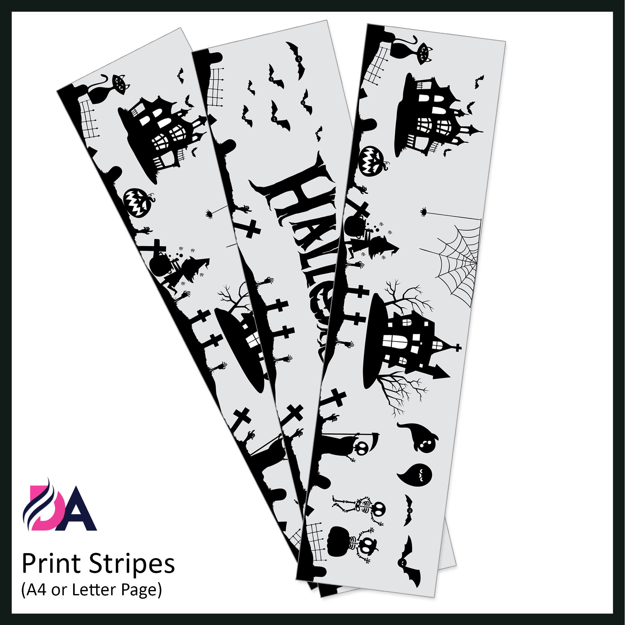 Halloween Bulletin Board Border Stripes With Finish Corners | Bulletin ...