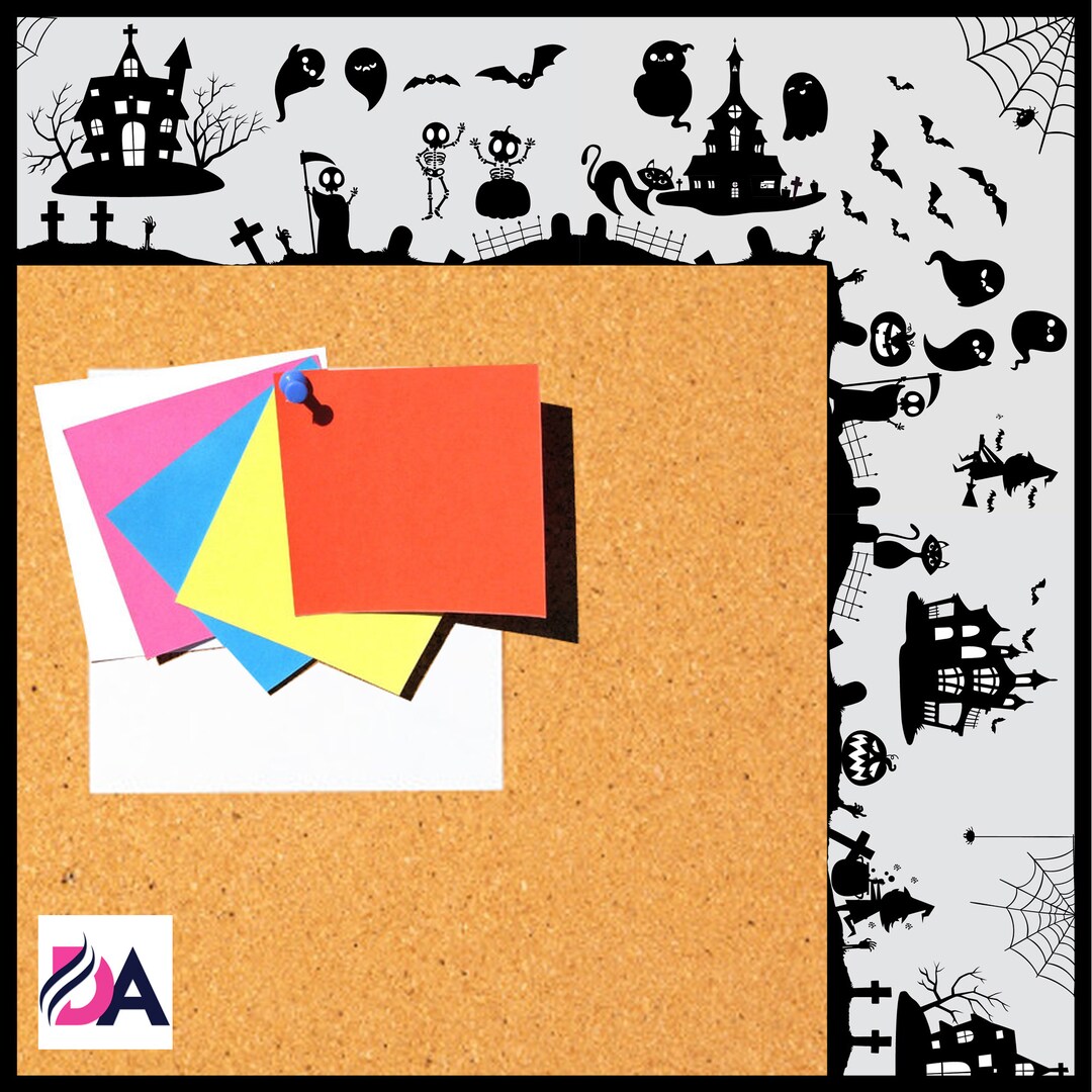 Halloween Bulletin Board Border Stripes With Finish Corners | Bulletin ...