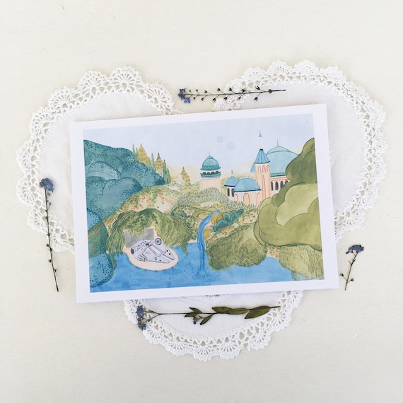 Naboo Landscape A5 Print | Etsy