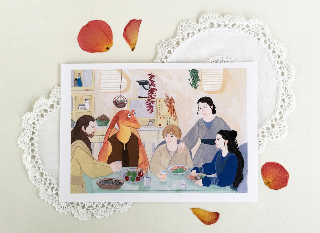 Dinner at the Skywalker Homestead-a5 Print - Etsy